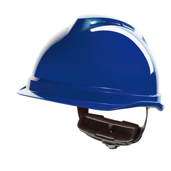 MSA V-Gard 520 Peakless Safety Helmet Blue MSAGV952B